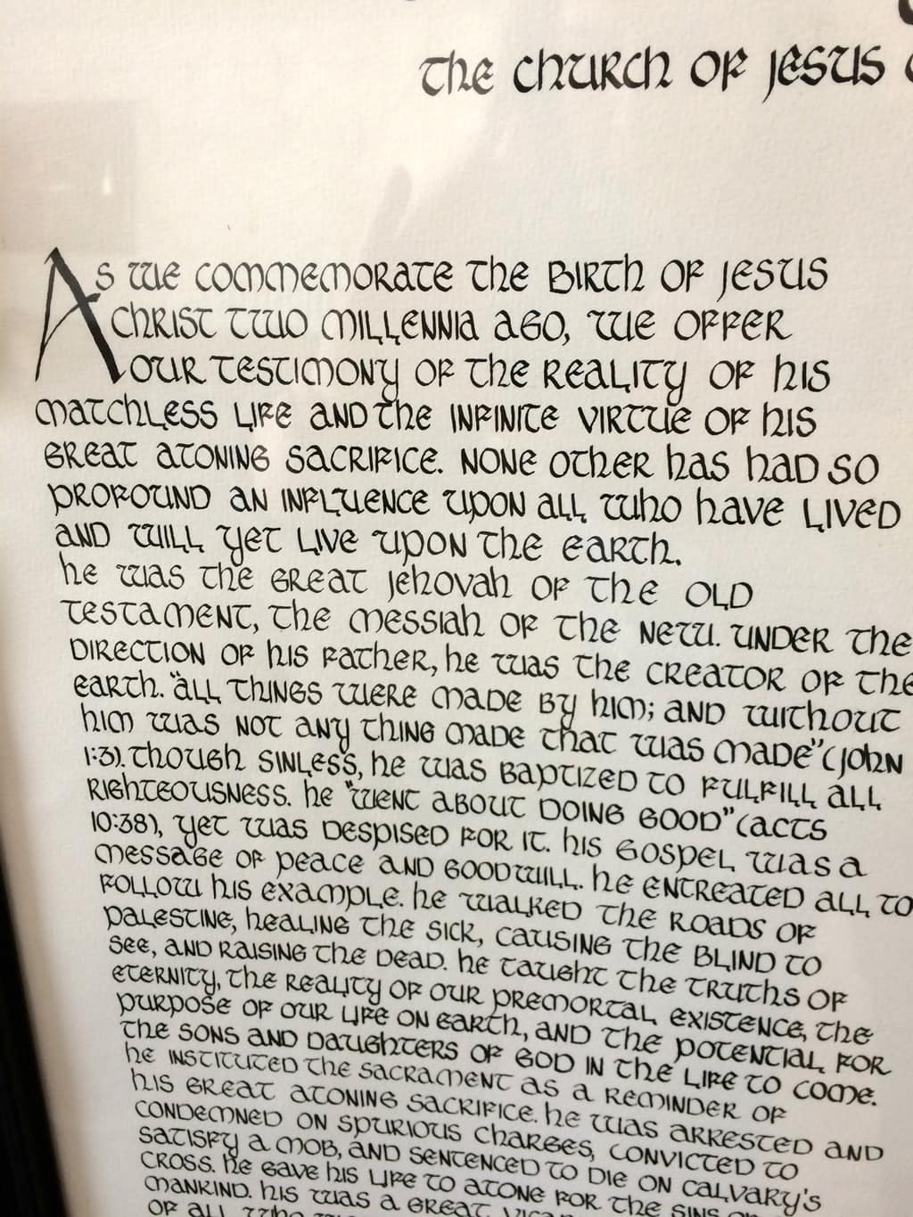 Handmade Gifts 2016 – The Living Christ in Calligraphy